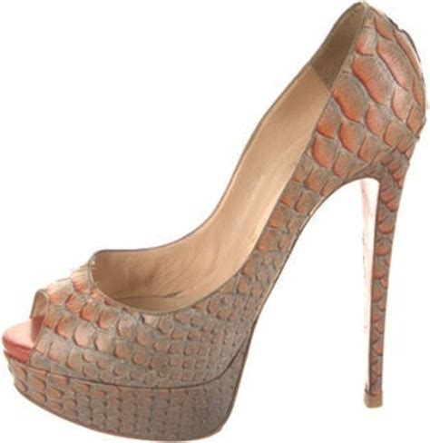 Christian Louboutin Lady Peep 150 Python Pumps Shopstyle