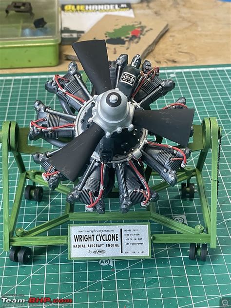 Diy Kit The Mighty Wright Cyclone 9 Radial Aircraft Engine Team Bhp