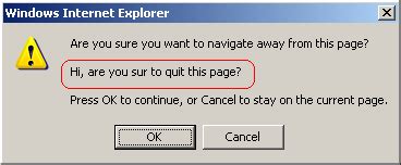 Javascript Confirm Closing Unloading The Page With The Javascript