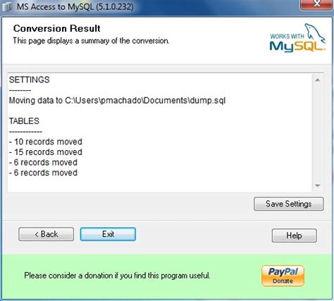 Converter Ficheiros Do MS Access Para MySQL Edgar Costa