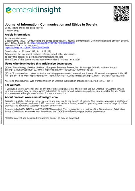 Pdf Code Coding And Coded Perspectives