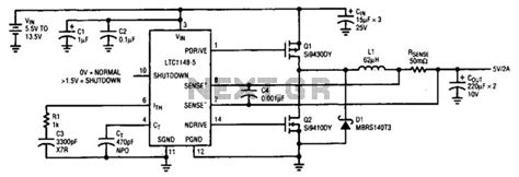 Synchronous Stepdown Switching Regulator Circuit Under Switching Power Supply Circuits 14931
