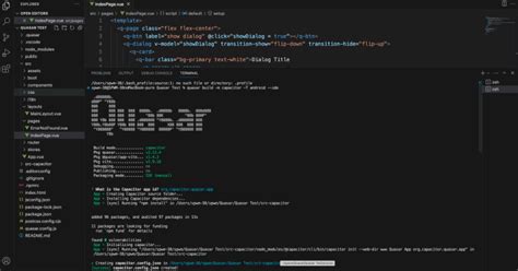 Menu And Dialog Creation Using Quasar Framework Spiceworks Myanmar