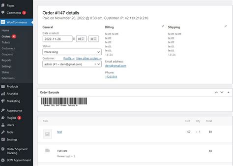 Woocommerce Order Barcodes Generator By Smartcms Codecanyon