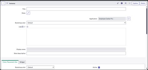 Styled Content Instance Display Name Field Is Read Servicenow