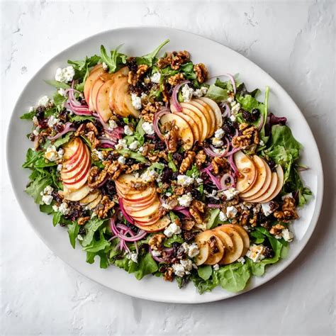 Apple Walnut Salad W Apple Cider Vinaigrette