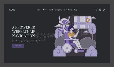 Ai To Help Disabled People Stock Illustration Illustration Of Support 347054154