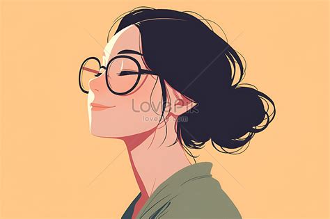 여성 미소 일러스트 일러스트 무료 다운로드 Lovepik