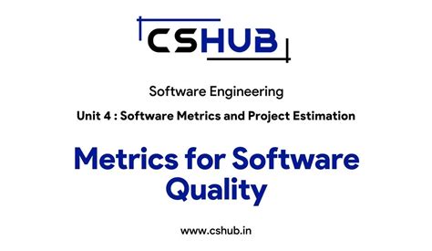 Metrics For Software Quality Software Engineering