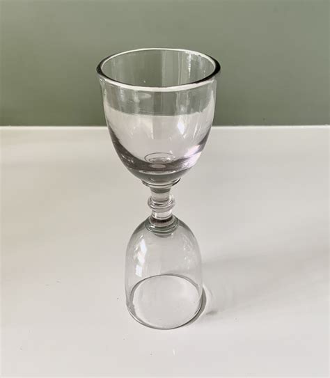 Georgian Double Ended Glass Dram Measure