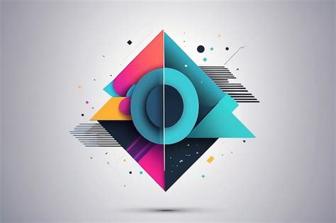 Premium Photo Abstract Geometric Graphic Element Vector