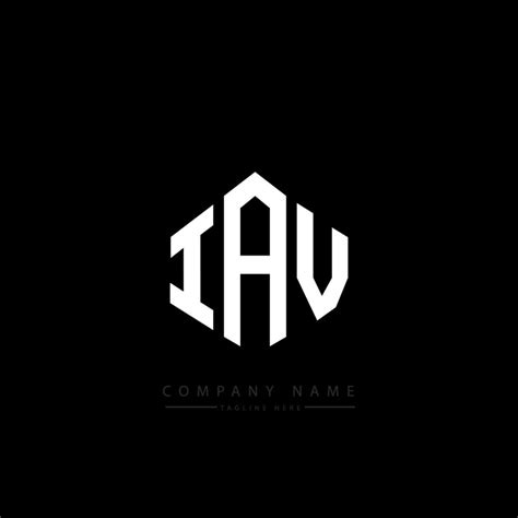 Iav Letter Logo Design With Polygon Shape Iav Polygon And Cube Shape