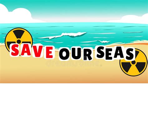 Save Our Seas Stock Vector Illustration Of Stop Underwater 288592775