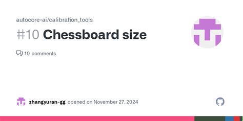Chessboard Size · Issue 10 · Autocore Aicalibrationtools · Github