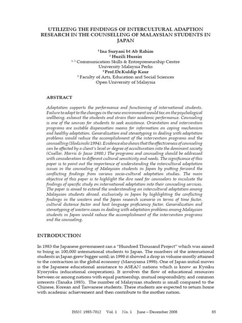 Utilizing The Findings Of Intercultural Adaption Research In The