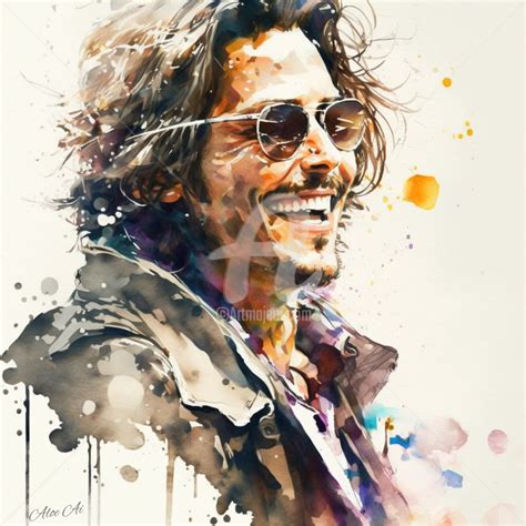 Johnny Depp Johnny Depp Fan Johnny D Digital Arts By Aloe Ai