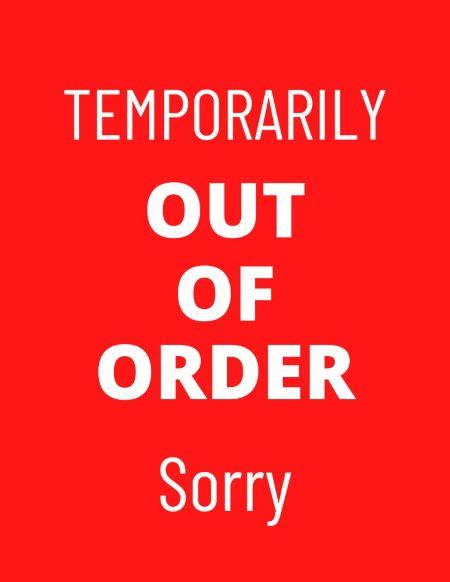 Temporarily Out Of Order Printable Signs Many Printable