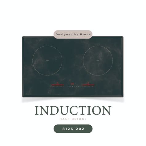Black 70cm 2 Zones Induction Cooker Hob With Half Bridge Power Research