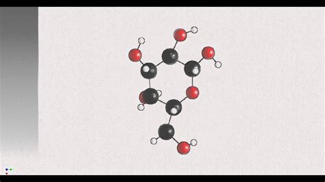 Galactose 3d Molecular Model Youtube