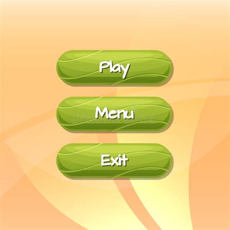 Vector Cartoon Style Wavy Button Stock Vector Illustration Of Isolated Business 101691726