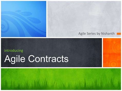 Agile Contracts Ppt