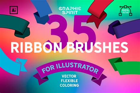 Vector Ribbon Brushes Illustrator Filtergrade