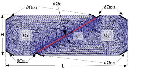 Sketch Of The Mesh And The Dirichlet Boundary Conditions Used In The