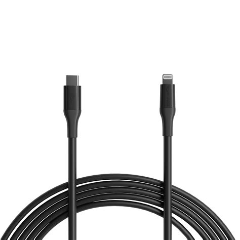 Amazon Com Amazon Basics Usb Type C To Lightning Cable Mfi Certified Ft Black