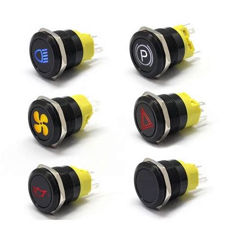 22mm Metal Push Button Switch Dashboard Custom Symbol For Universals Motors Yacht Eaton Push