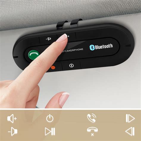 Kit Manos Libres Bluetooth Coche Conexión Multipunto 2 Smartphones