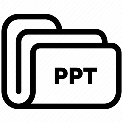 extension file files folder folders ppt storage icon
