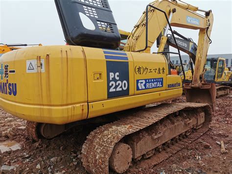Secondhand Backhoe Digger Used Komatsu Pc220 Hydraulic Crawler