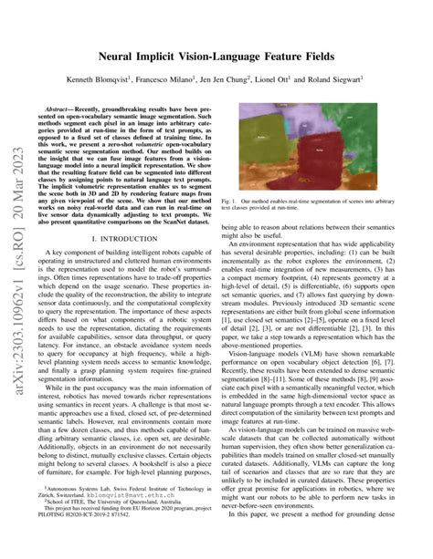 Neural Implicit Vision Language Feature Fields DeepAI