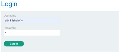 Lab Solution Sql Injection Vulnerability Allowing Login Bypass Niek