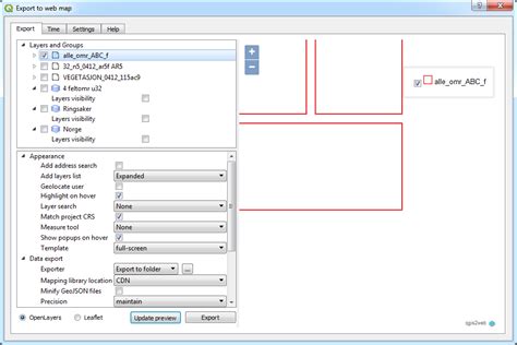 Can T See OpenLayers Option Window In QGIS 3 0 Issue 623 Qgis2web