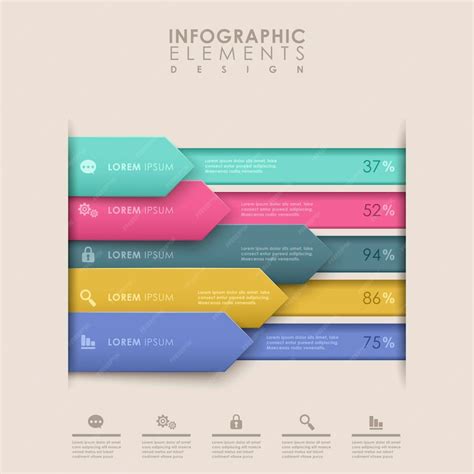 Premium Vector Abstract Bar Chart Infographics