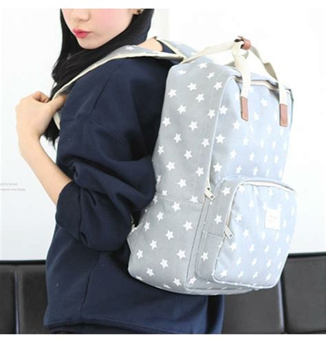 큐티 별무늬 여학생 캐주얼 스퀘어 백팩 중학교책가방 티몬
