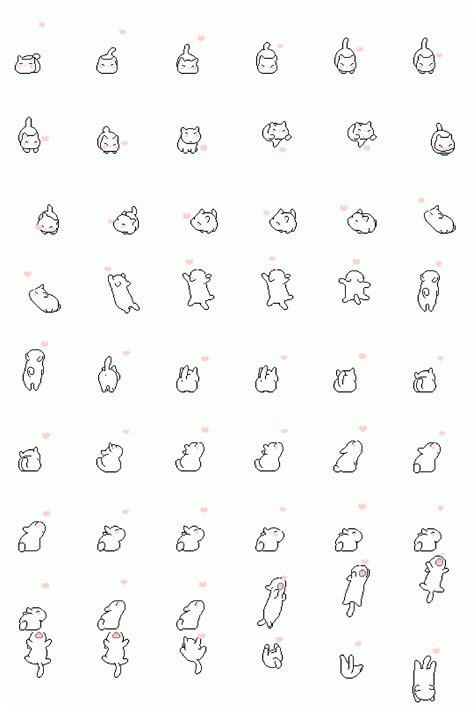 Cat Chasing Heart Spritesheet Album On Imgur