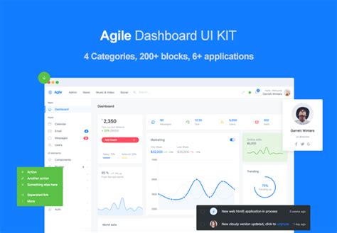 Dashboards UI Kits UI Sources