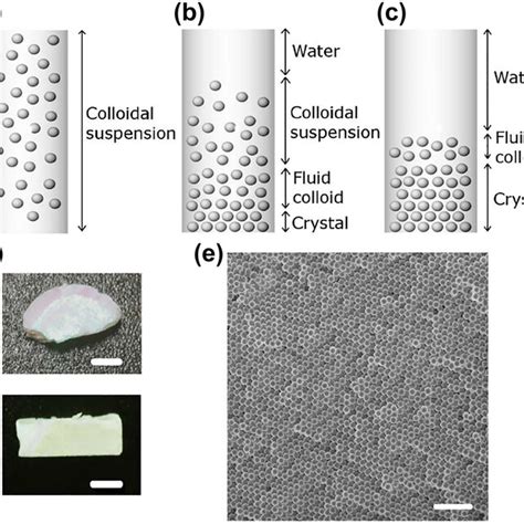 Schematic Illustration Of A Colloidal Suspension Of Silica Spheres In