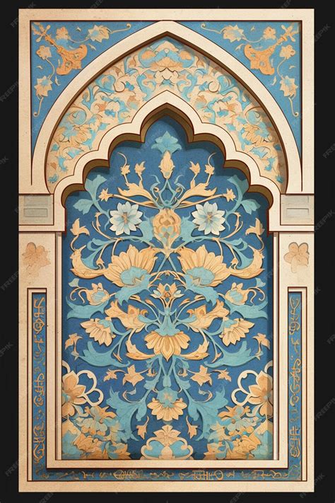 Traditional Patterns Of Tehran Iran Premium Ai Generated Vector