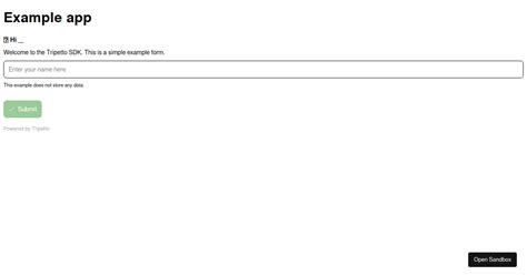 Tripetto SDK Runner Classic React Basic Implementation