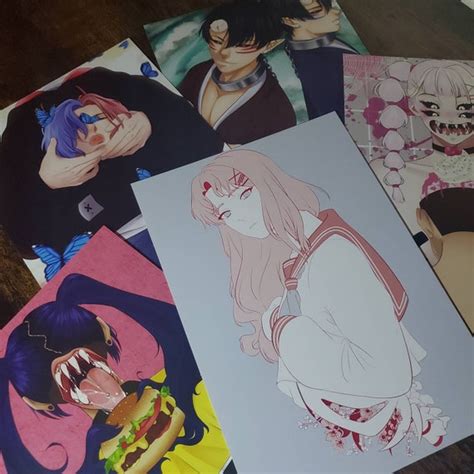 Art And Collectibles Yokai Oc Prints Prints Pe
