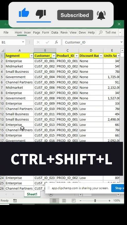 Excel Filter Shortcut In Less Than 10 Sec Exceltips Exceltricks