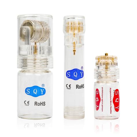 ديرما الأسطوانة إبرة التيتانيوم الذهب أداة وسم الجلد للنساء الجمال جهاز