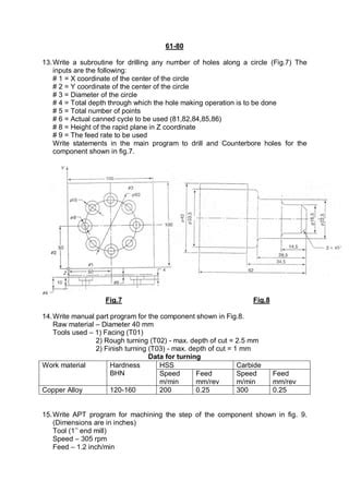 Assignments Cnc Programming PDF