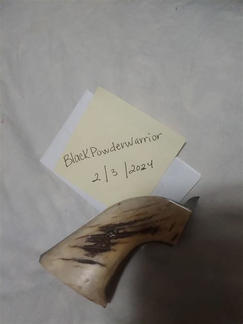 SOLD COLT Stag Grips Antique With Backstrap Reduced The Muzzleloading Forum