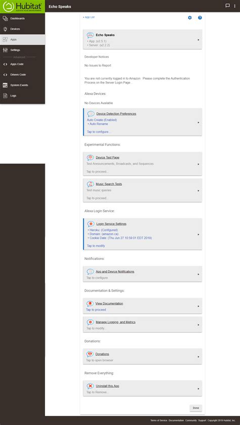 Deprecated Echo Speaks Integrations Hubitat