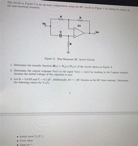Solved The Circuit In Figure 2 Is An Op Configuration Chegg Com