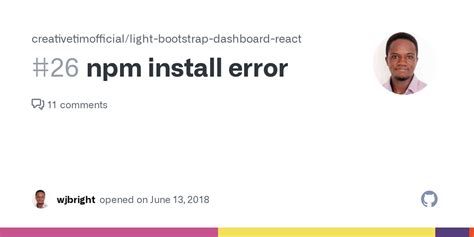Npm Install Error · Issue 26 · Creativetimofficiallight Bootstrap